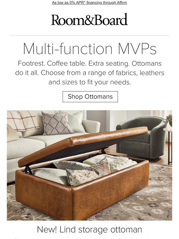 Room & Board: Design meets function in modern ottomans | Milled