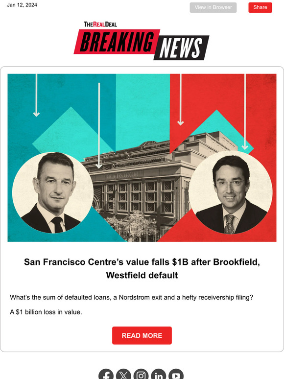 The Real Deal: BREAKING: San Francisco Centre’s value falls $1B after Brookfield, Westfield ...
