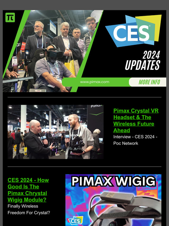 Pimax: CES 2024 News [BIG FOV, AIRLINK, & more] | CES DEAL + Exclusive ...