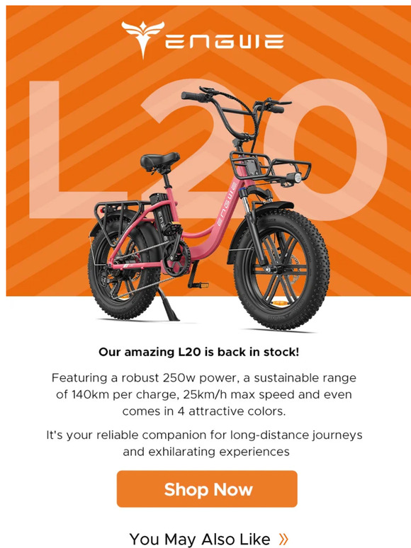 Engwe: ⚡L20 is Now Back! | Milled