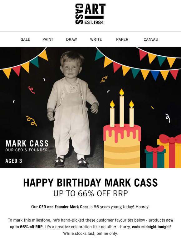 Cass Art: Happy Birthday to Mark Cass! | Milled