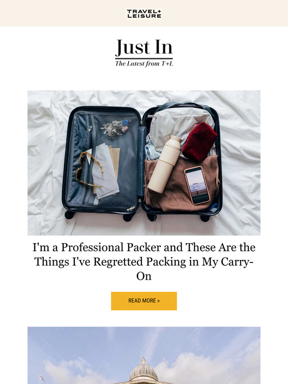 Travel + Leisure: Stop Packing These Items in Your Carry-On | Milled