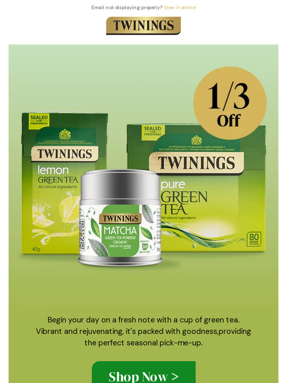 Twinings: 1/3rd off Twinings Green Tea & Matcha Powder | Milled