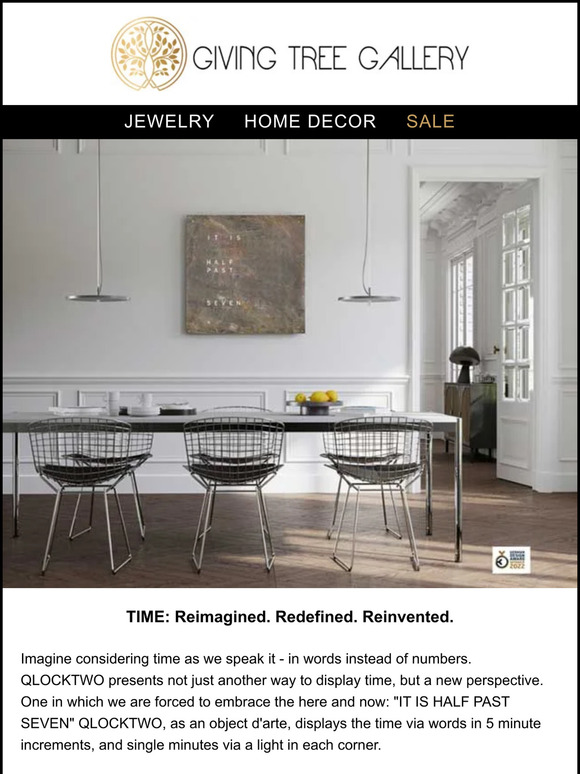 The Giving Tree Gallery: Luxury Meets Time: QLOCKTWO | Milled