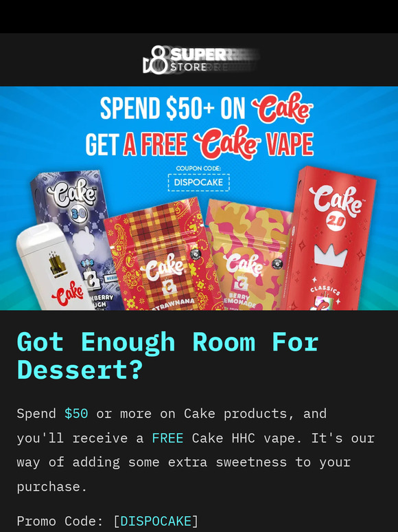 D8 Super Store: 🍰Celebrate MLK with a Free Cake HHC Vape! Free With $50 ...