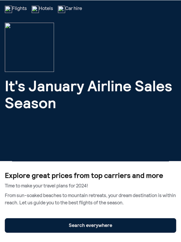 Skyscanner: January Airline Sales: Explore Everywhere in 2024 ️ | Milled