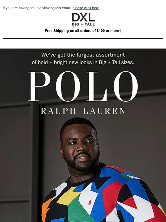 DXL Big + Tall: Polo Ralph Lauren's New Collection Goes Bold! | Milled