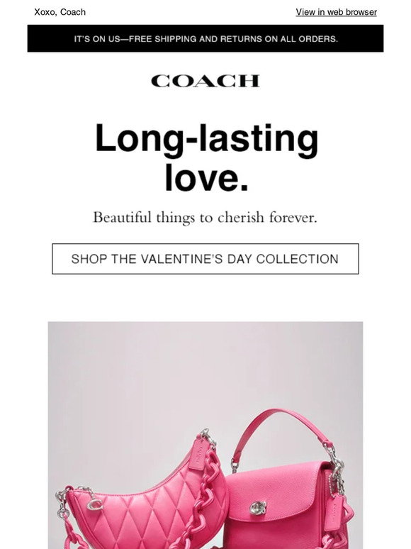 Coach: Catch feelings: the Valentine's Day Collection is here. ️ | Milled