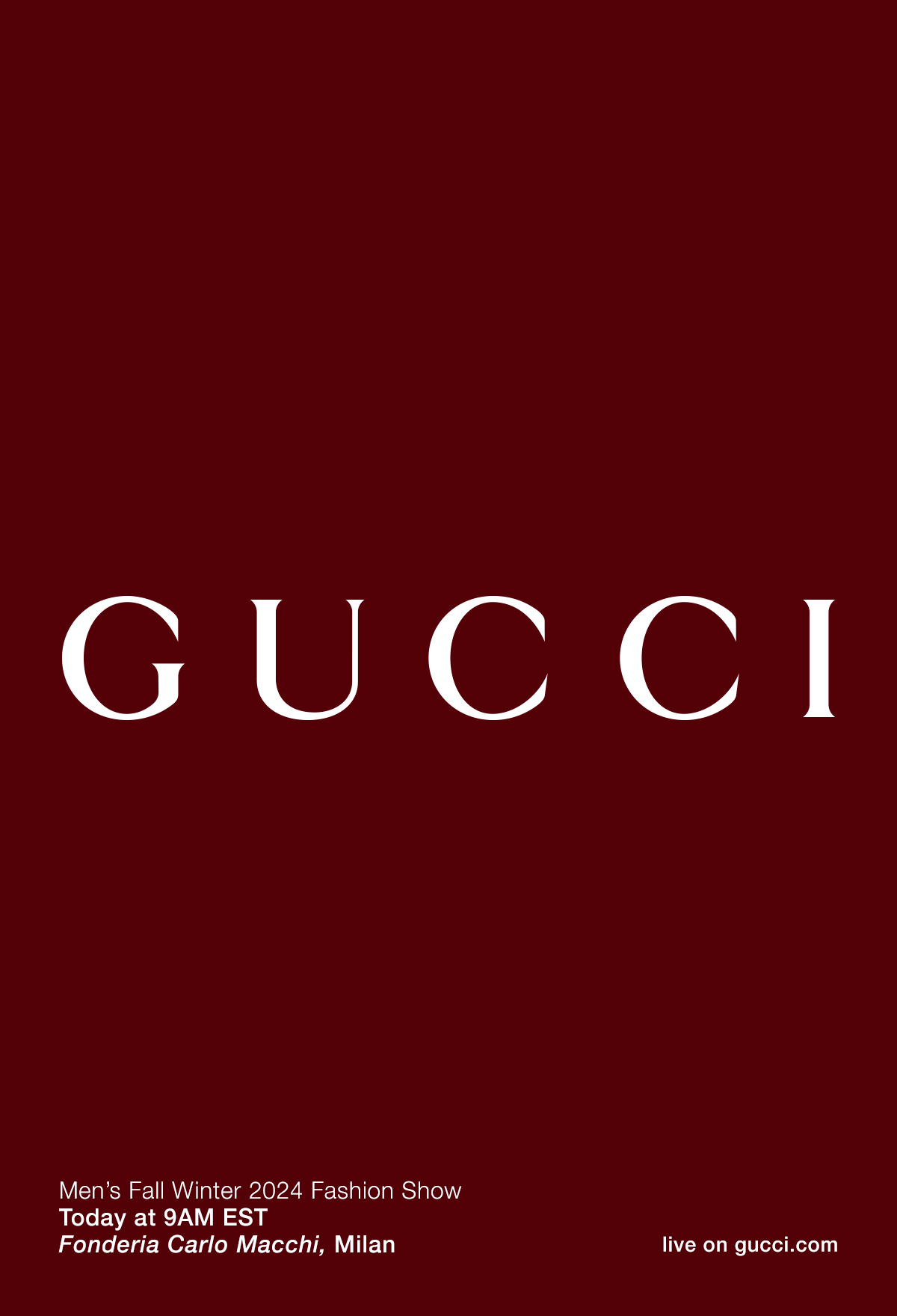Gucci: Live Today: Men’s Fall Winter 2024 Fashion Show | Milled
