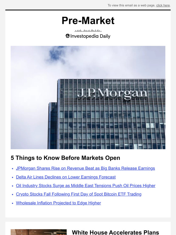 Investopedia Academy: JPMorgan Shares Rise on Revenue Beat as Big Banks Release Earnings | Milled