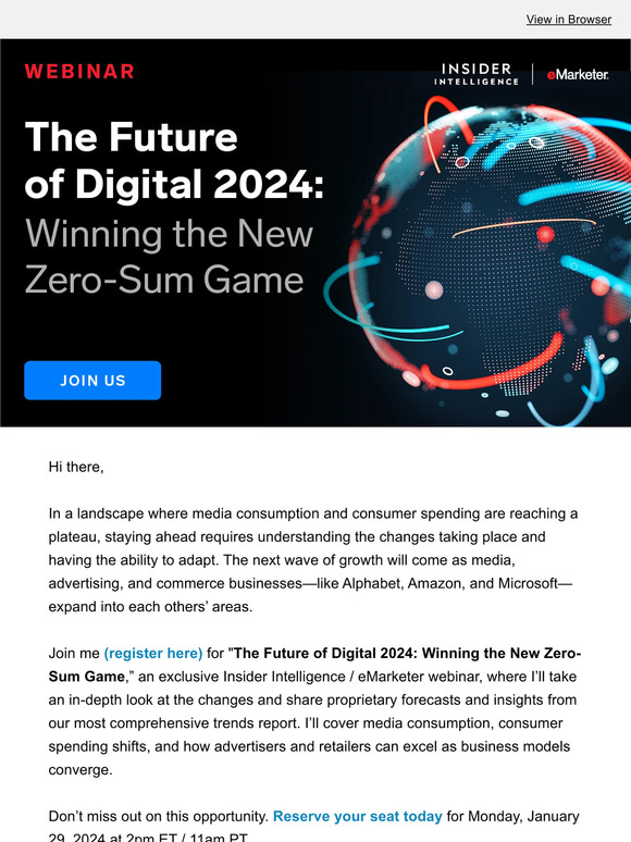 Insider Intelligence: [Exclusive Webinar] The Digital Shifts Set to ...