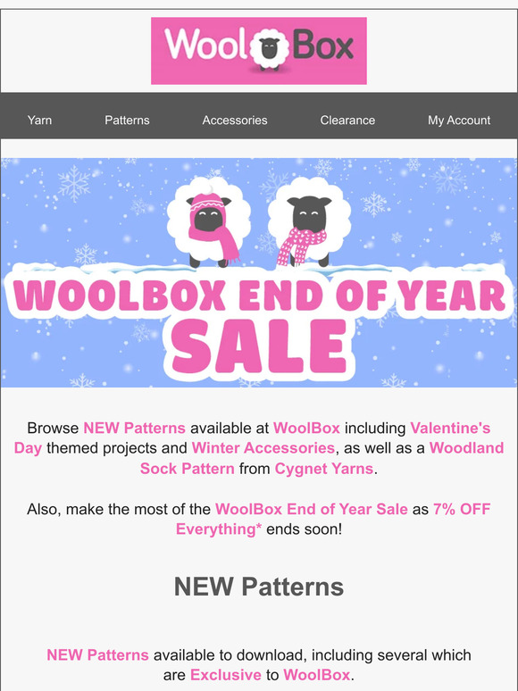 WoolBox: NEW FREE Knitting Patterns at WoolBox | WoolBox End of Year ...
