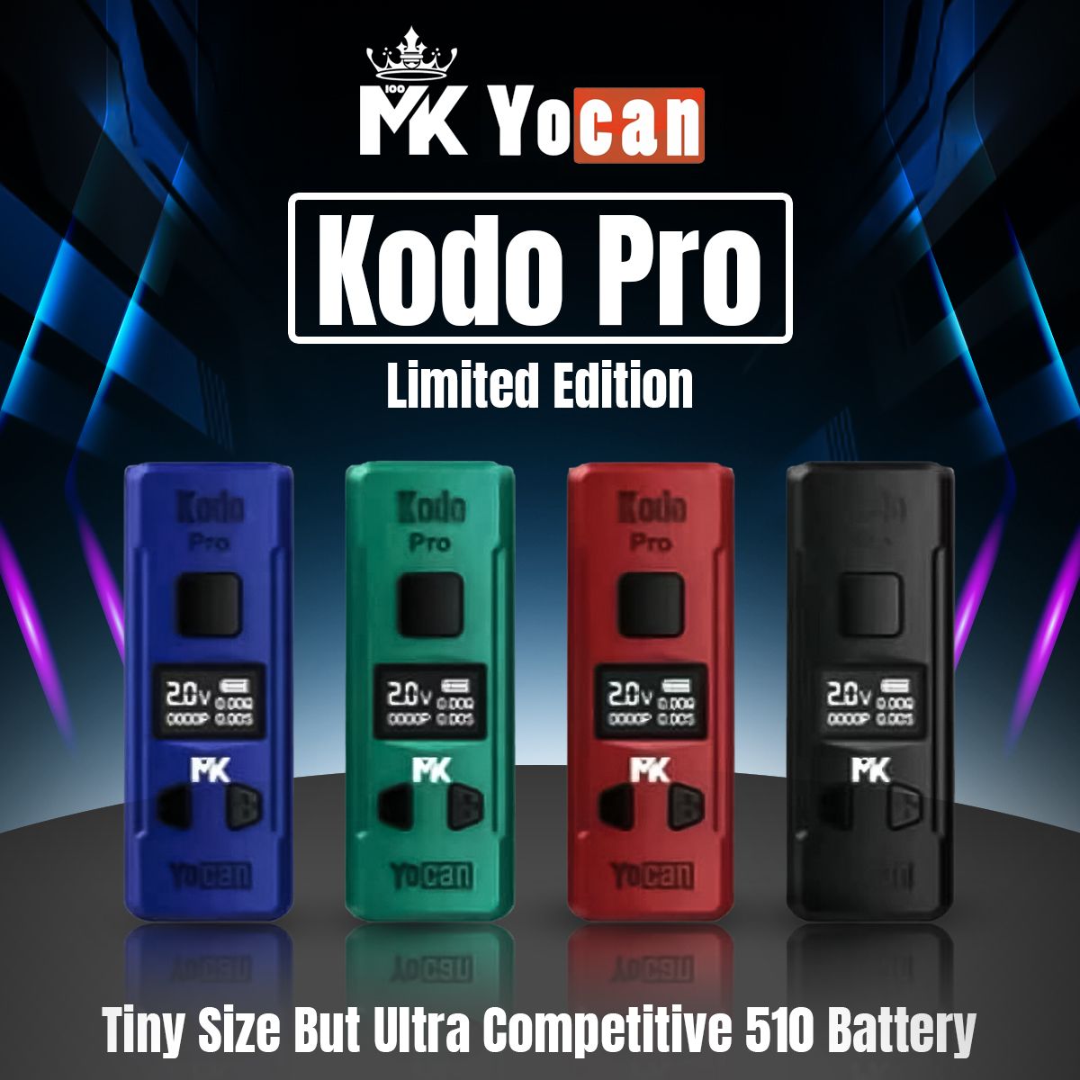 Vapor Empire: NEW! MK100 Yocan Kodo Pro Limited Edition 510 Battery! 😱 ...