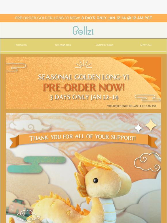 Bellzi: 🐉 Pre-order Golden Long-yi ⭐ | Milled