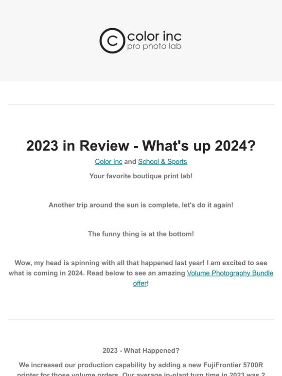 Color Inc: Winter 2024 Newsletter | Milled