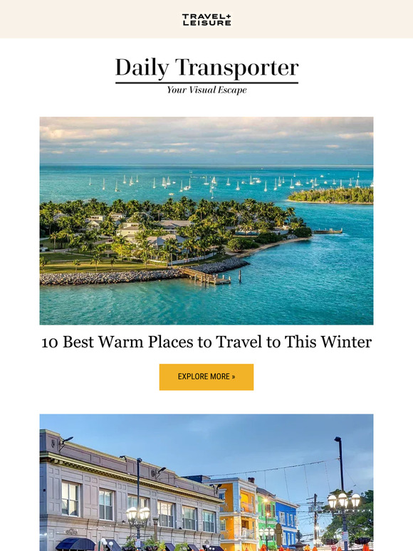 Travel + Leisure: 10 Best Warm Places to Travel to This Winter | Milled