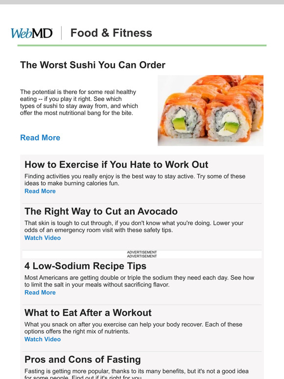 WebMD: The Worst Sushi You Can Order | Milled