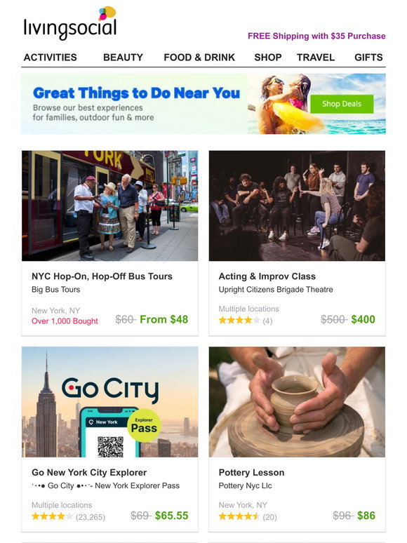 LivingSocial: Good stuff inside: Fun Activities To Do with Your Faves ...