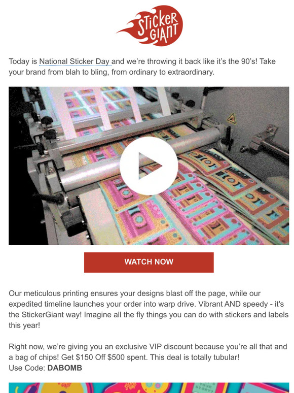 StickerGiant: Celebrate National Sticker Day and Save 🎉 | Milled