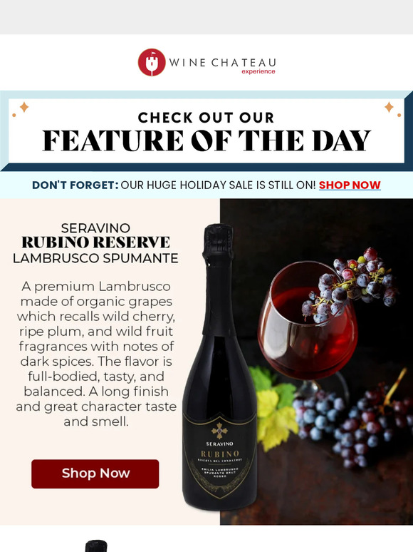 Wine Chateau: This Sparkling Red is a Winning Dinner Companion | Milled