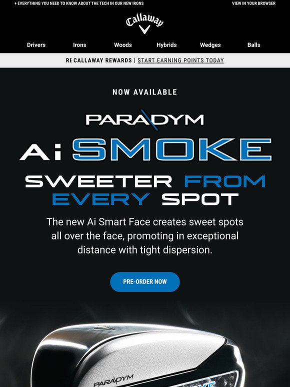 Callaway Golf: Pre-Order NEW Paradym Ai Smoke Irons: Sweeter From Every ...
