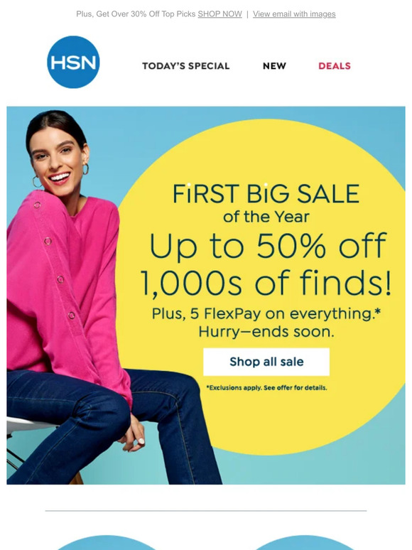 HSN Email Newsletters: Shop Sales, Discounts, and Coupon Codes