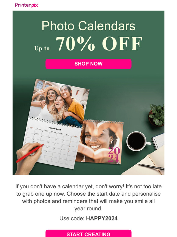 PrinterPix: 🏃 It's not too late for a 2024 calendar | Milled