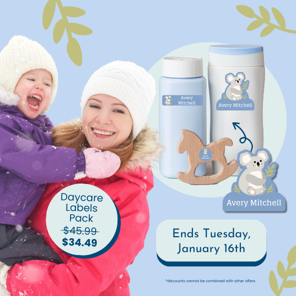 Name Bubbles: 25% off Daycare Labels for a limited time! | Milled