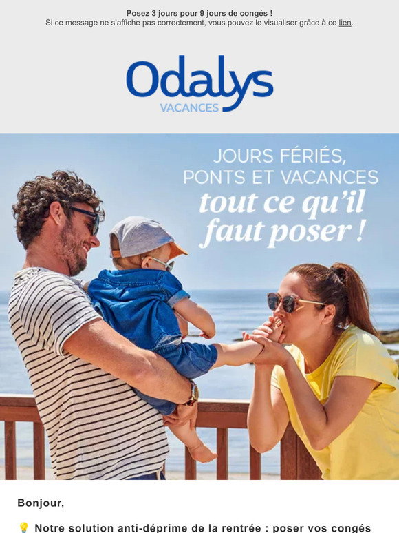 Odalys Vacances: 📆 Longs week-ends 2024 : découvrez quels jours poser ...