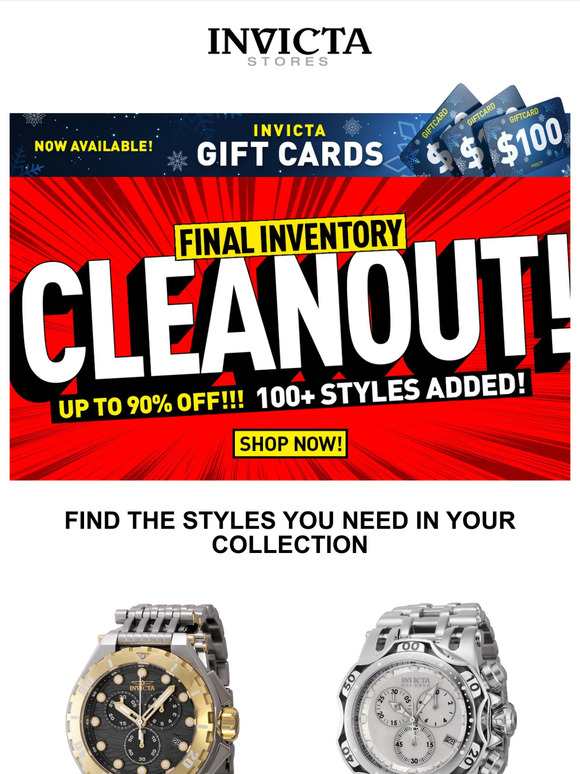 Invicta: FINAL Inventory Cleanout!💥🧹EVERYTHING MUST GO ️ ️ ️🤯 | Milled