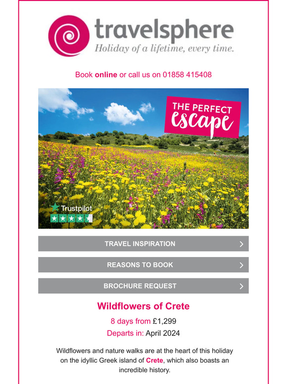 Travelsphere.co.uk: The Perfect Escape | Wildflowers of Crete | Milled