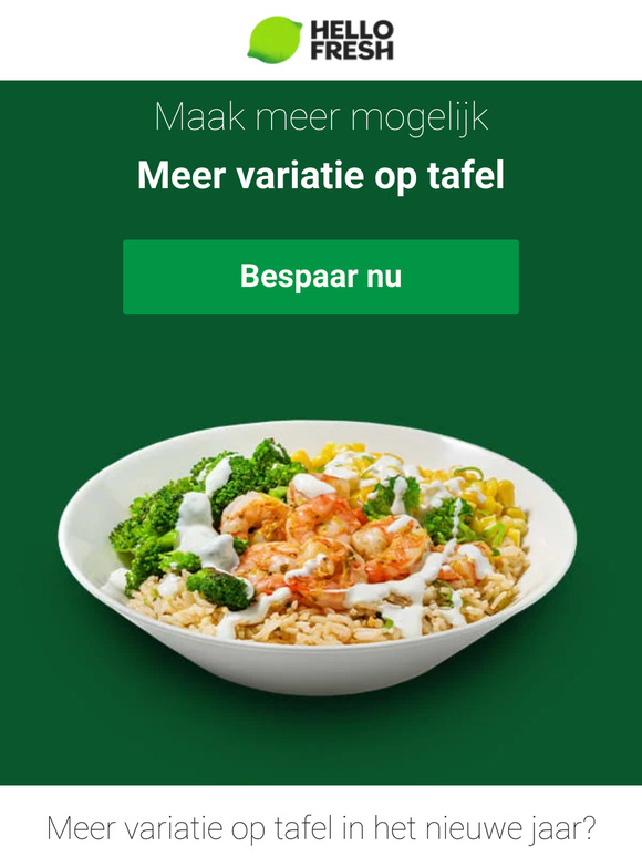 HelloFresh: 🥗 Meer variatie in elke hap | Milled
