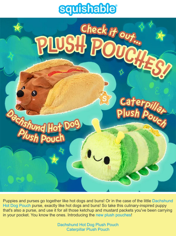 Squishable: Is your day missing a Dachshund Hot Dog Pouch? Well, here ...