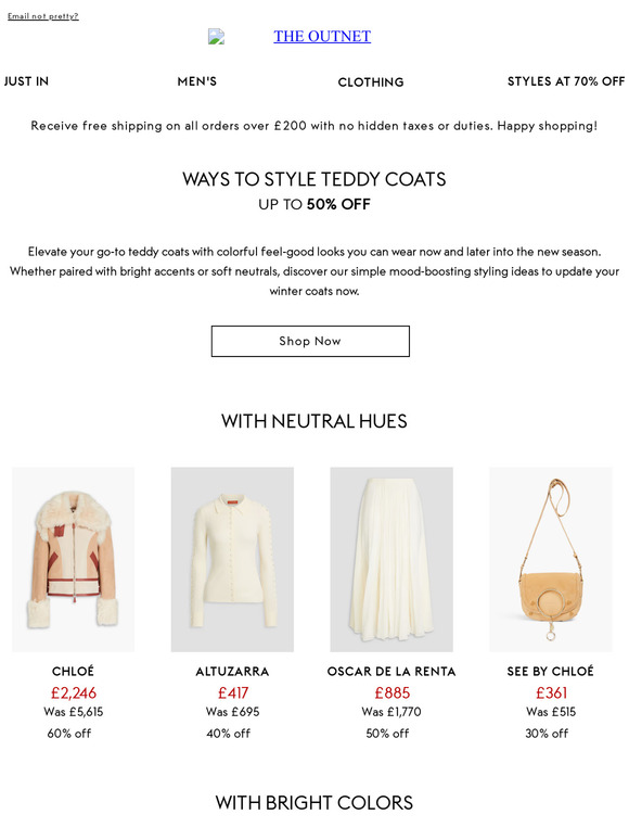 The Outnet: 3 easy ways to brighten up dark winter days | Milled