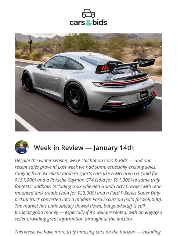 Cars & Bids: Cars & Bids - Week in Review | Milled