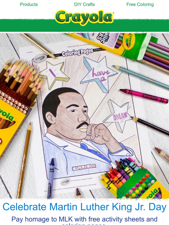 Crayola: Explore Art & Equality with MLK Jr Coloring Pages | Milled