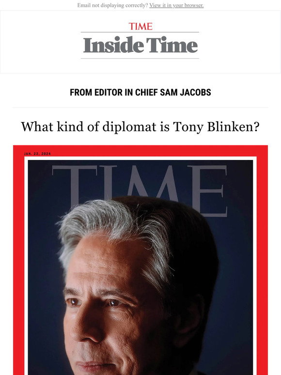 TIME: Inside Antony Blinken's TIME cover | Milled