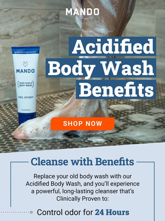 Mando: We made Body Wash better. Upgrade today. | Milled