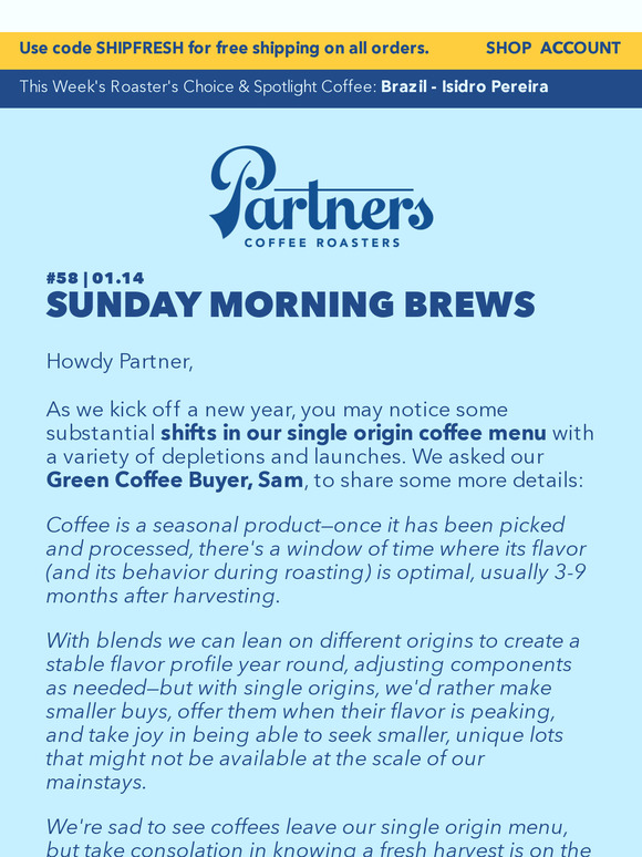 Partners Coffee: ☕️🗞 Why so many changes...? | Milled