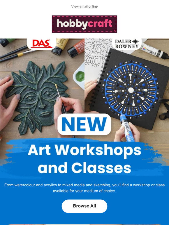 Hobbycraft: New art workshops and classes 🎨 | Milled