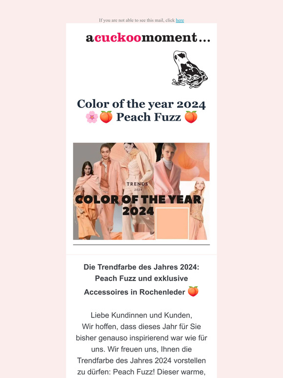A Cuckoo Moment: Color of the year 2024 🌸🍑 Peach Fuzz 🍑 | Milled