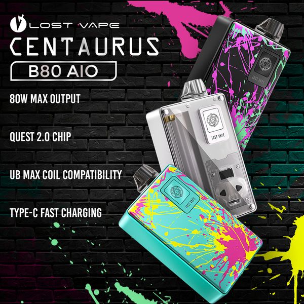 Vapor Empire: ⚡Available! NEW! Lost Vape Centaurus B80 AIO Kit 🌞 | Milled