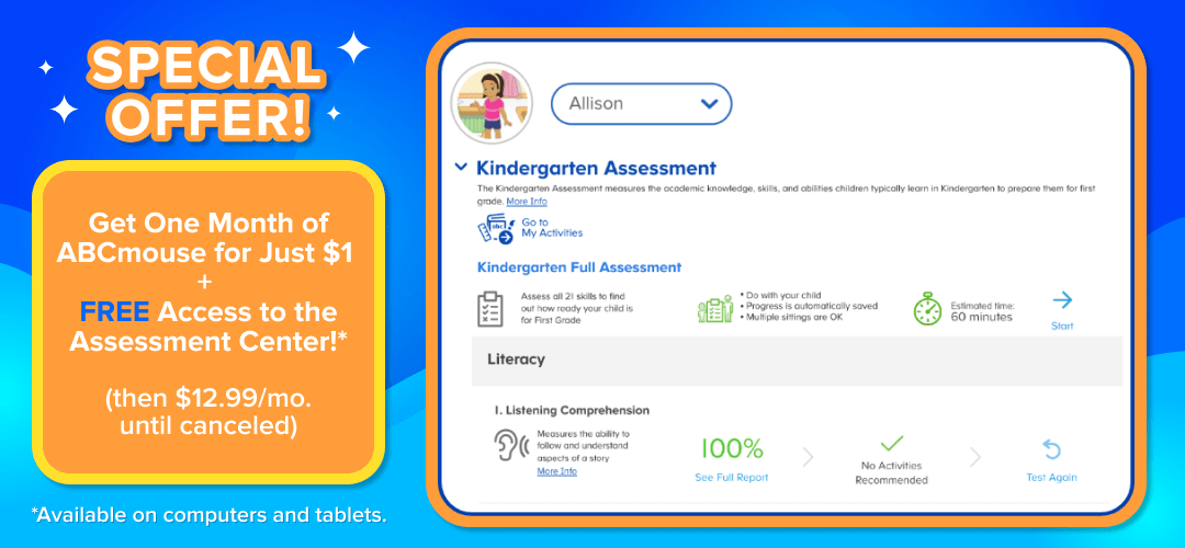 ABCmouse: Assess Your Child's Math and Reading Skills | Milled