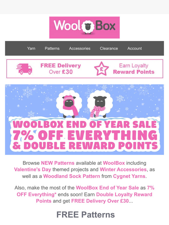 WoolBox: NEW FREE Knitting Patterns at WoolBox | WoolBox End of Year ...