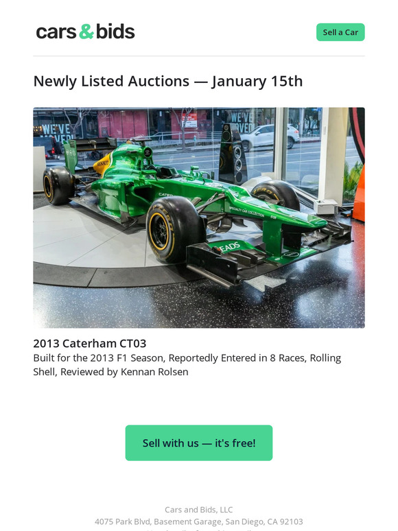 Cars & Bids: Cars & Bids Today | Milled