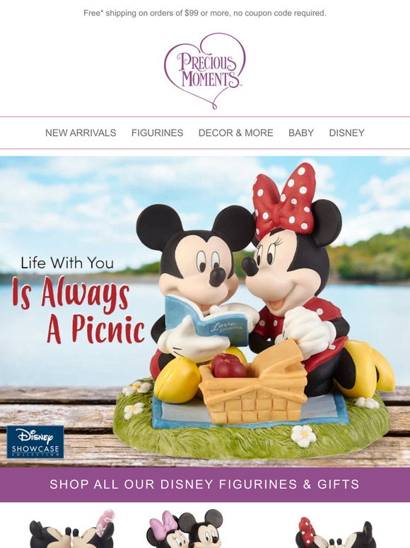 Precious Moments: Set A Sweet & Romantic Scene With Mickey Mouse ...
