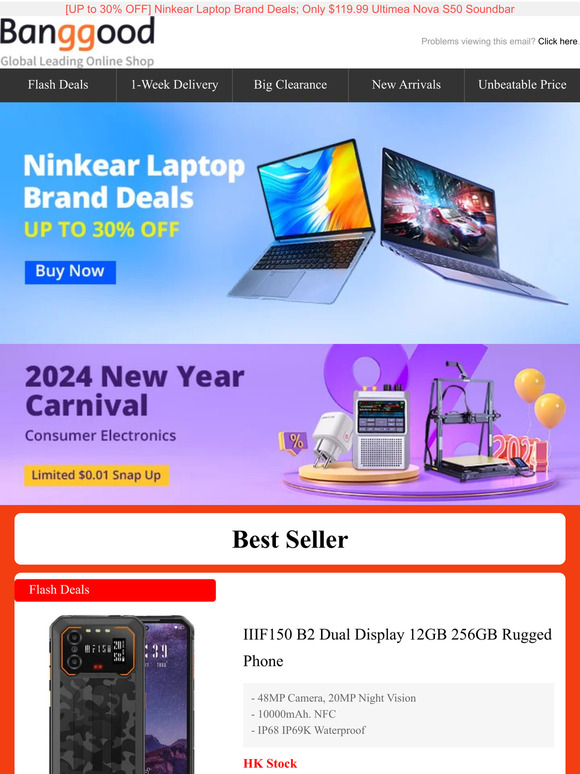 Banggood: [New] Only $145.99 IIIF150 B2 Dual Display Rugged Phone, $19. ...