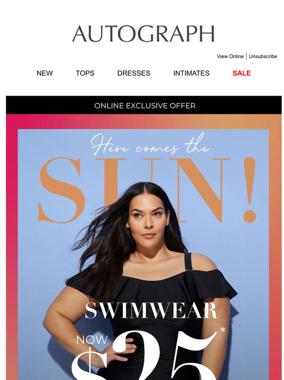 Autograph Fashion: NOW $25* Swimwear Clearance! | SAVE up to 77% Off ...