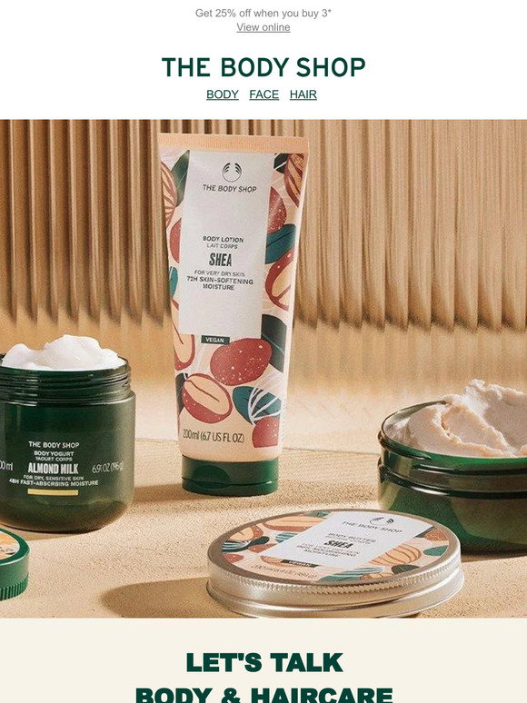 The Body Shop: Let's talk body & haircare | Milled
