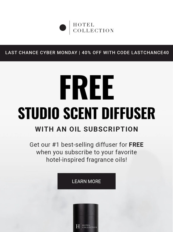 Hotel Collection: Want a FREE Studio Scent Diffuser?! | Milled